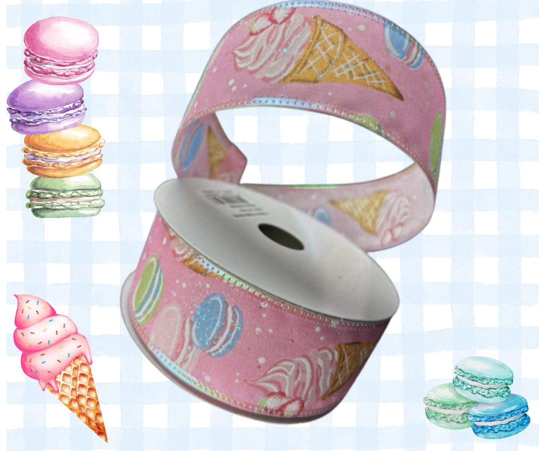 Macaroon Ribbon Ice Cream Ribbon Christmas Treat Ribbon 1.5 Inch - Etsy