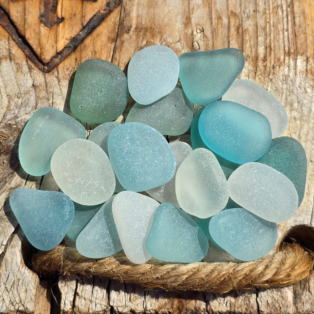 Japanese Sea Glass Aquamarine and Teal Sea Glass JQ - Etsy