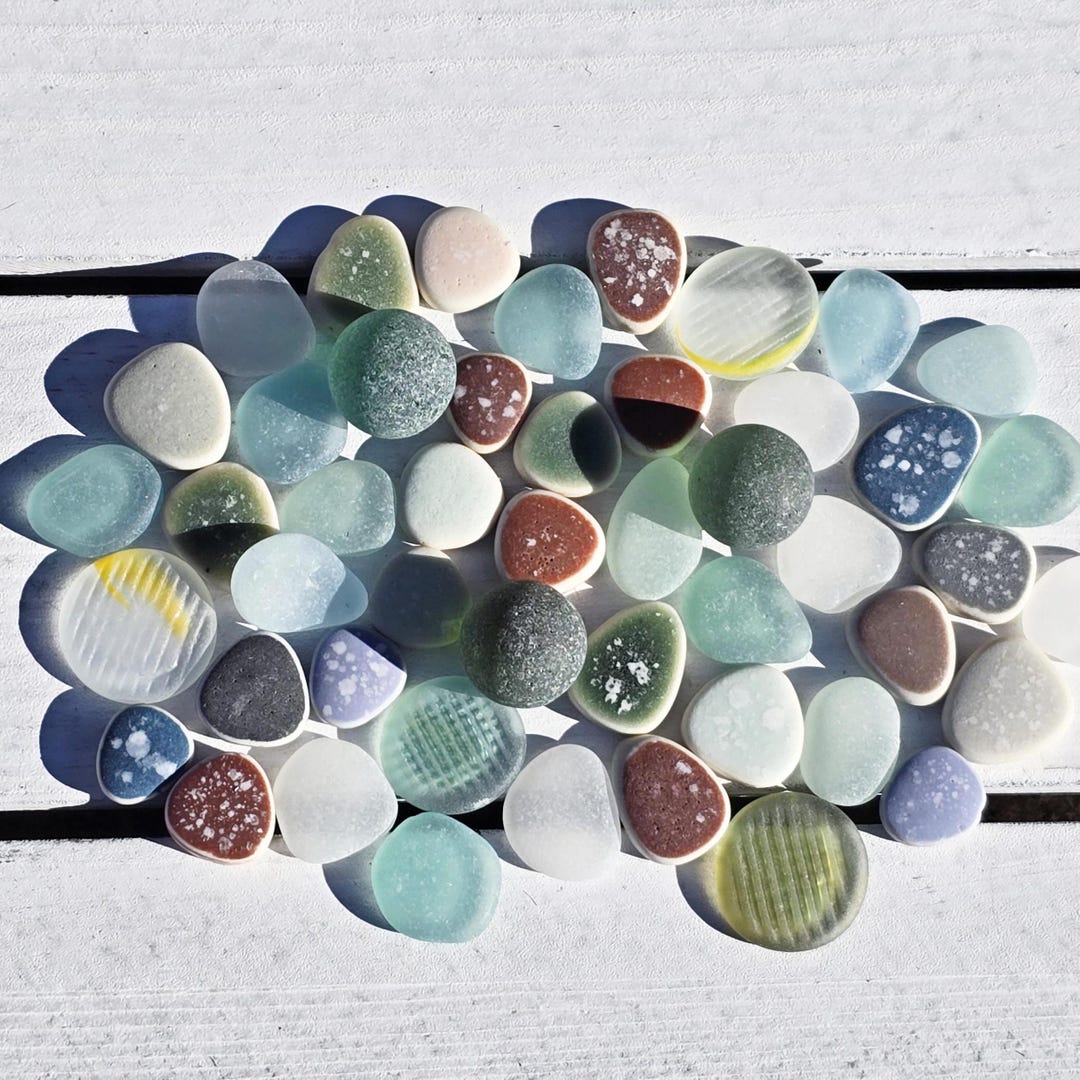 Japanese Sea Glass Mix | Sea Glass Marbles | Ohajiki | Sea Pottery ...