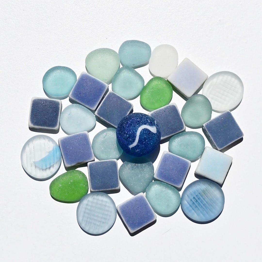 Japanese and Hawaiian Sea Glass Mix | Sea Glass Marbles | Ohajiki | Sea ...