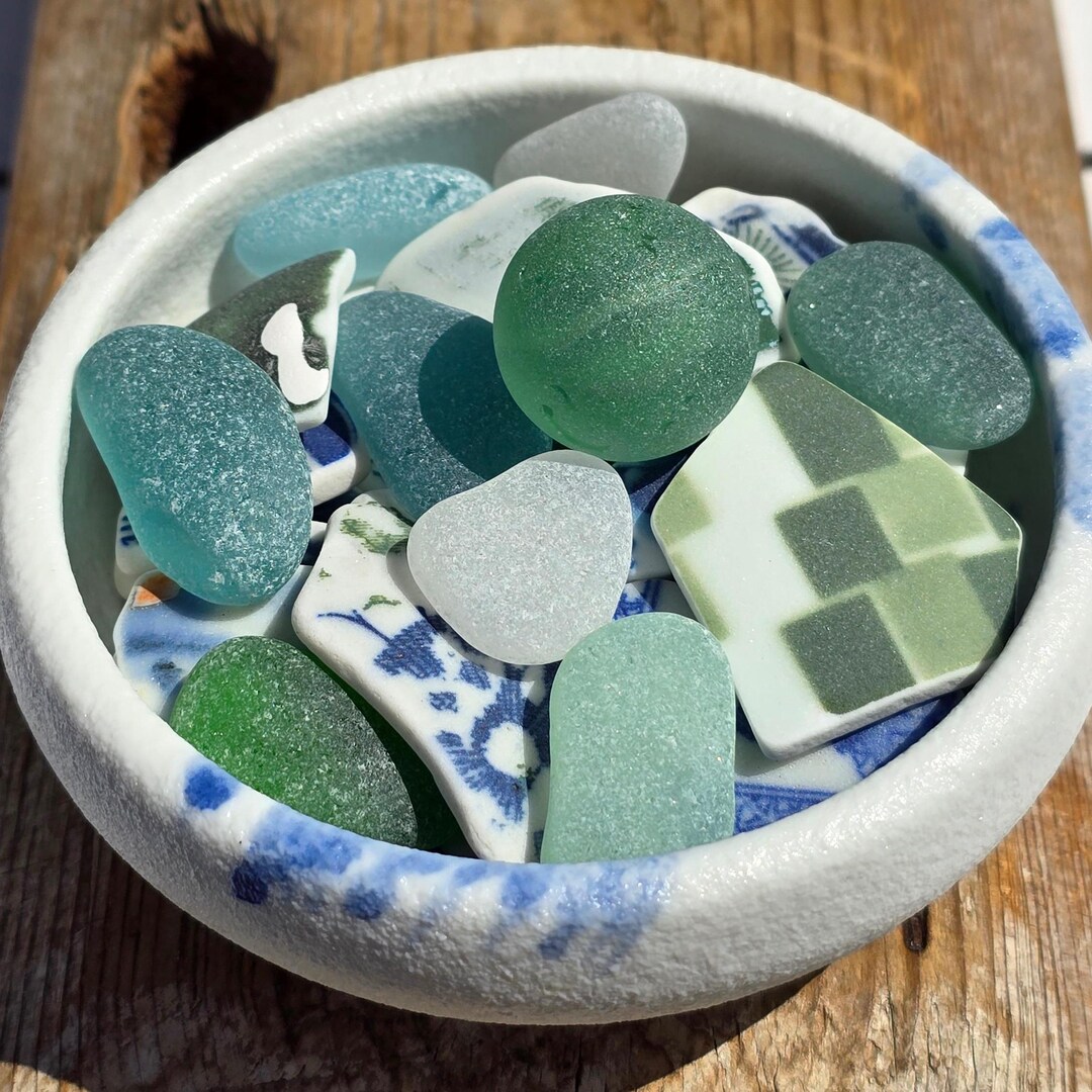 Japanese Sea Glass Mix Shooter Sea Glass Marble Sea Pottery - Etsy