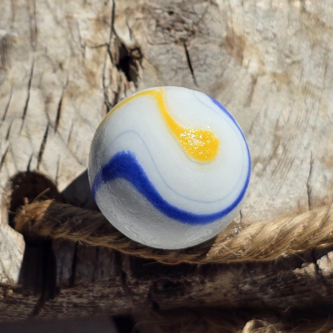 Hawaiian Sea Glass Marble | Opaque Shooter - Etsy
