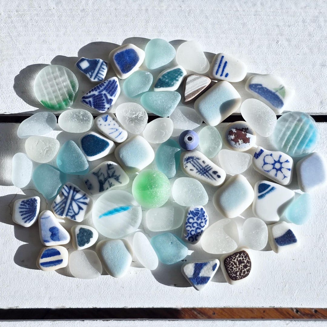 Japanese, Hawaiian and Seaham Sea Glass Mix | Sea Glass Marble ...