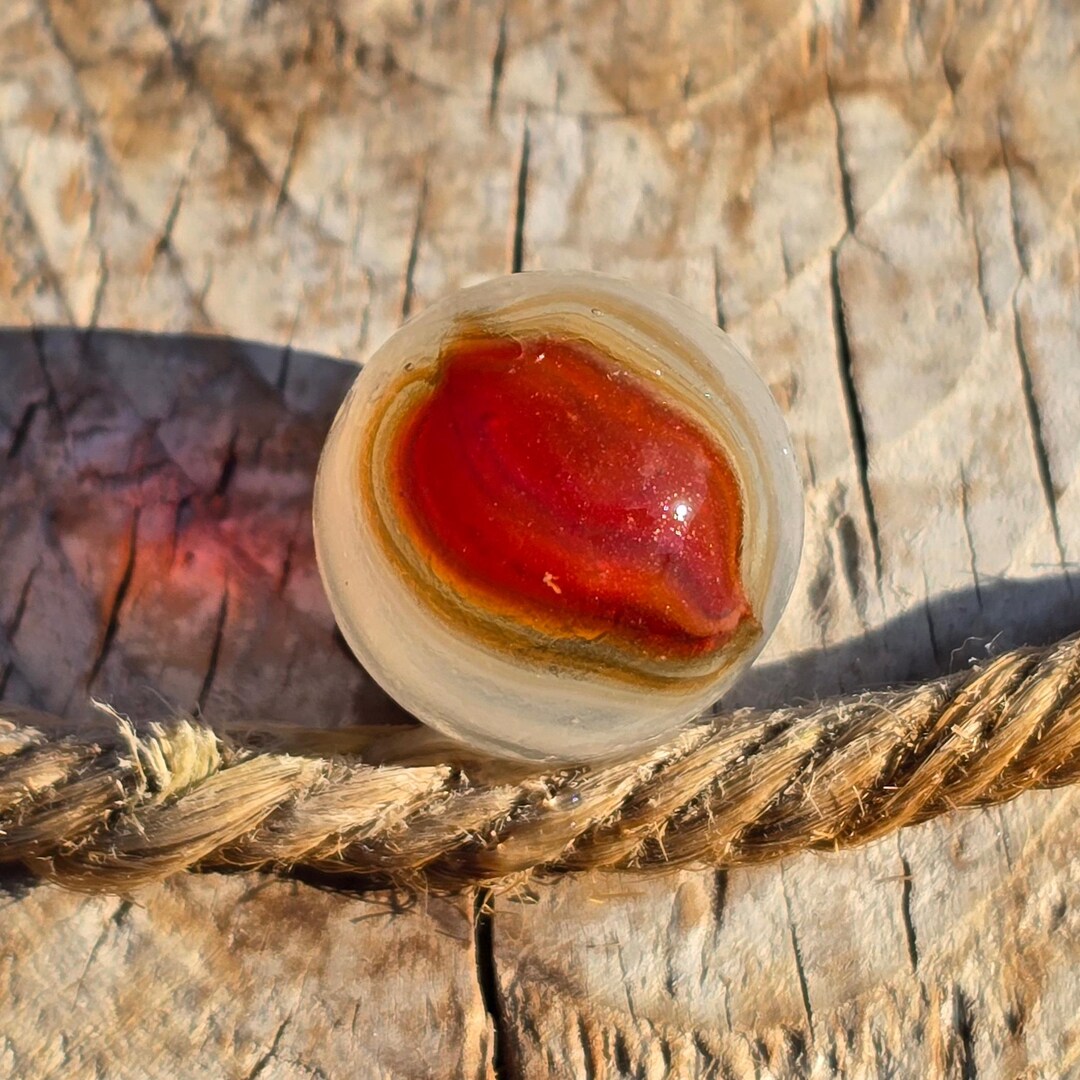 Scottish Sea Glass Marble | RARE Pattern - Etsy