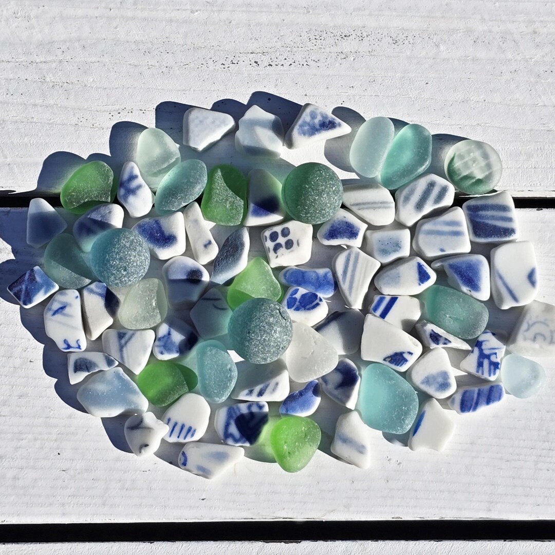 Japanese and Hawaiian Sea Glass Mix | Sea Glass Marbles | Ohajiki | Sea Pottery | S/90 - Etsy