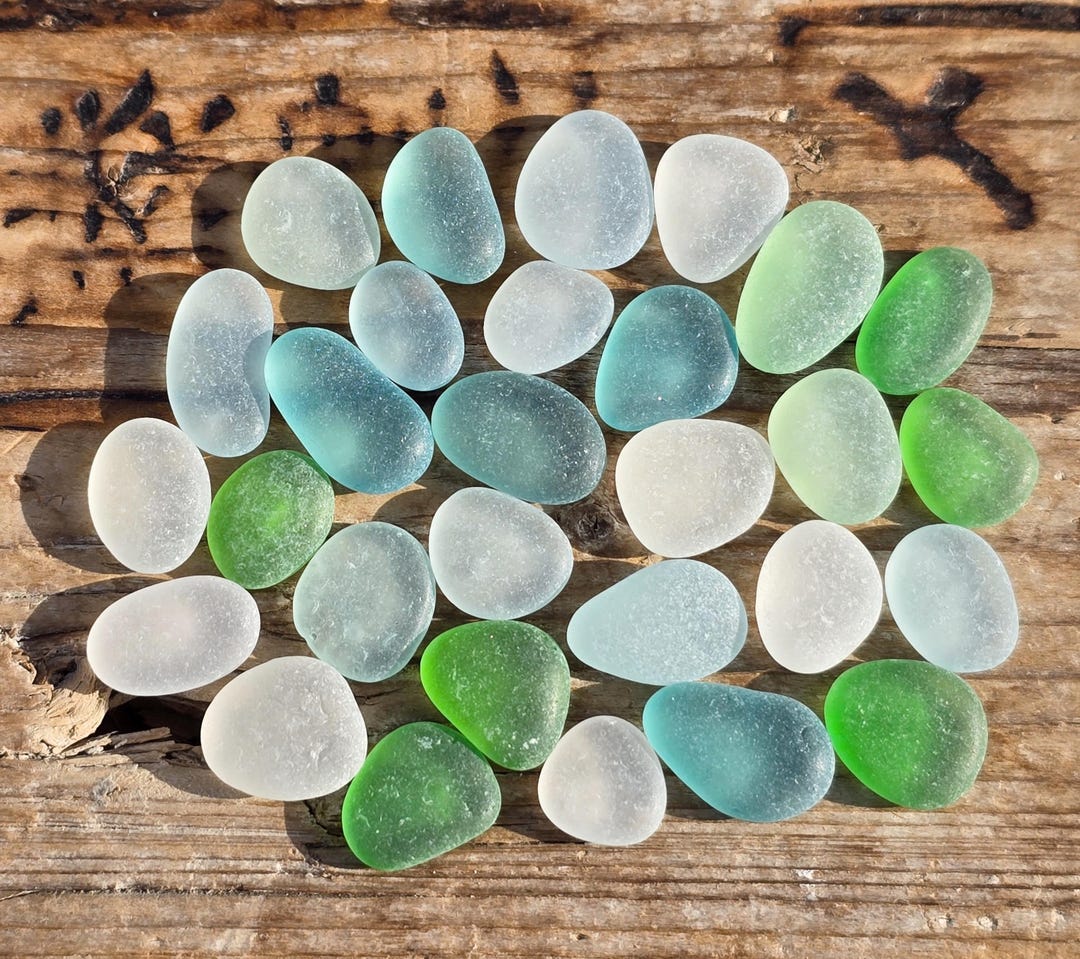 Japanese Sea Glass | Aquamarine Sea Glass | JQ 10 - Etsy