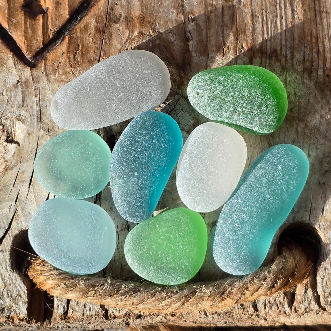 Japanese Sea Glass Aquamarine Sea Glass Jewelry Making Quality - Etsy