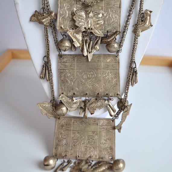 Huge Antique Chinese Tribal Hmong Miao Hill Tribe eng… - Gem