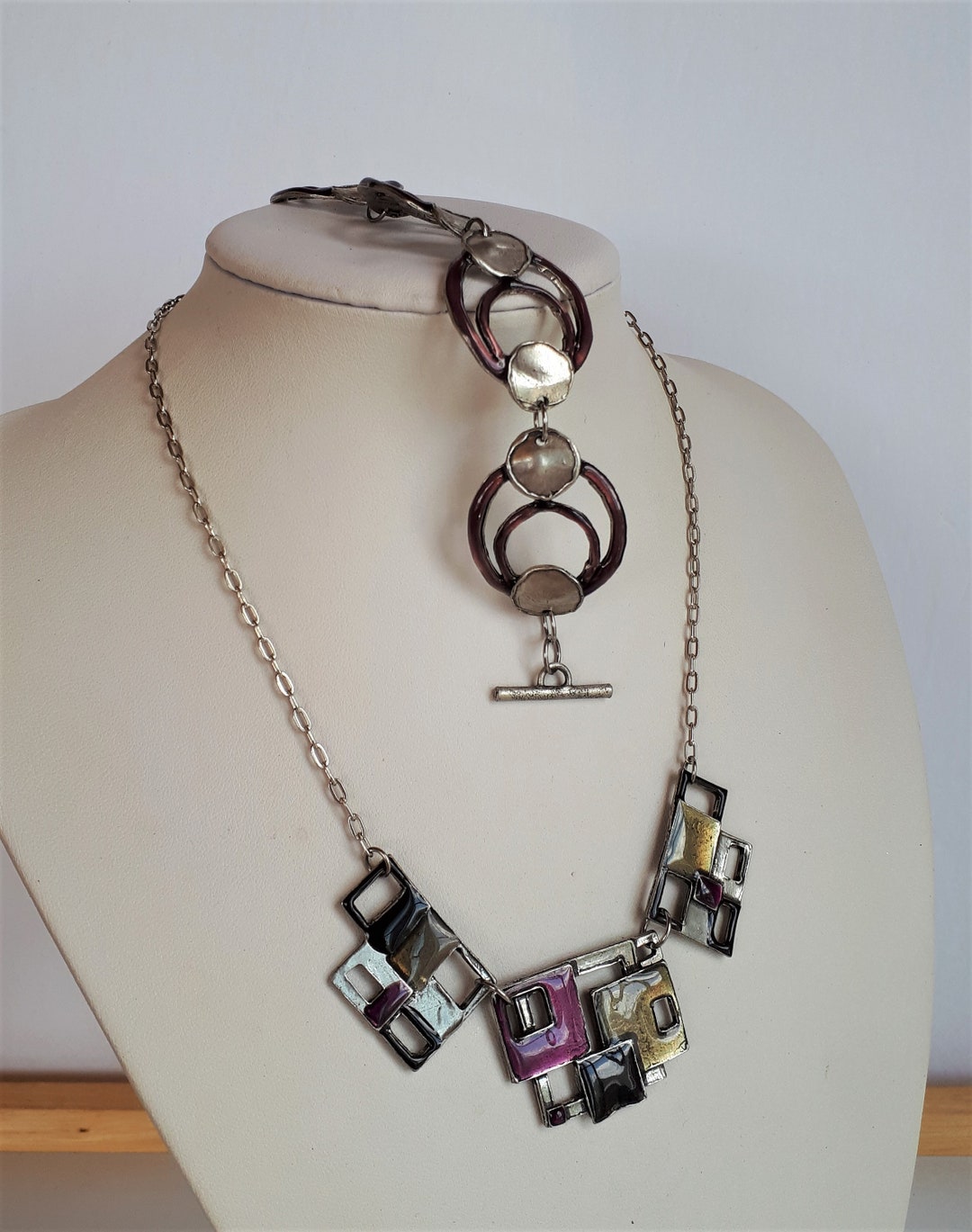 Your Choice Vintage NES MONTREAL Designer Signed Jewelry 2 Pcs Lot Set ...