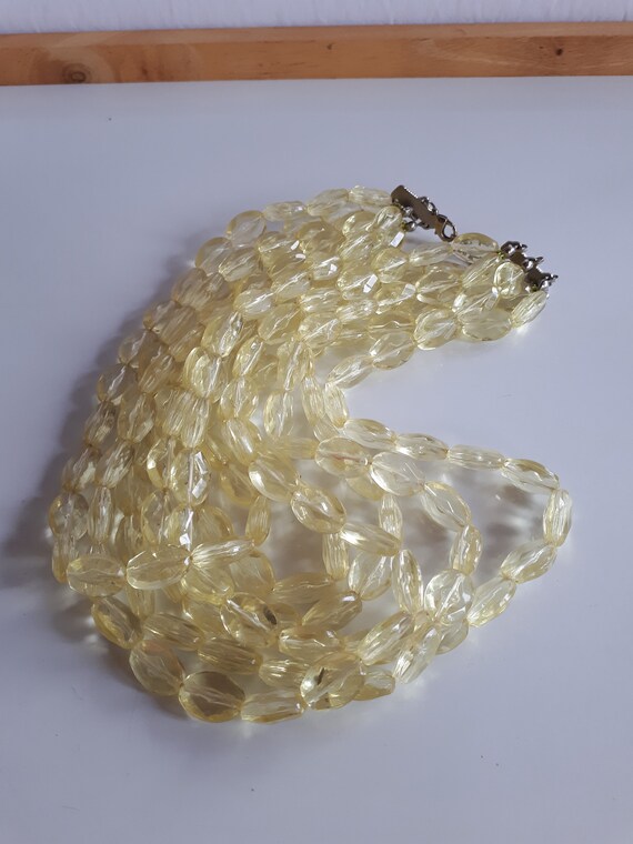 STATEMENT Vintage transparent pale citrine yellow luc… - Gem