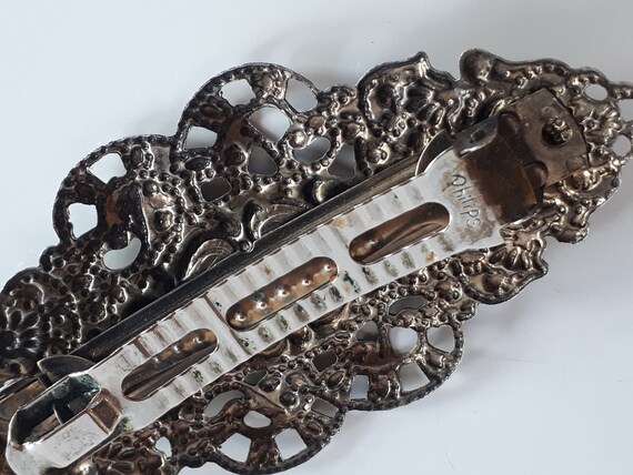 Vintage PHILIPS signed Victorian revival open work si… - Gem