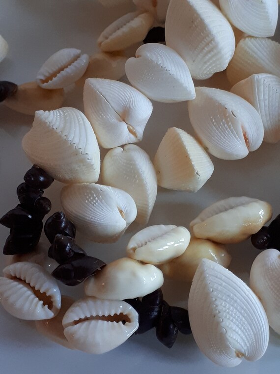 Long Massive Vintage Hawaiian Lei Shell Necklace Yellow Cowrie - Etsy ...