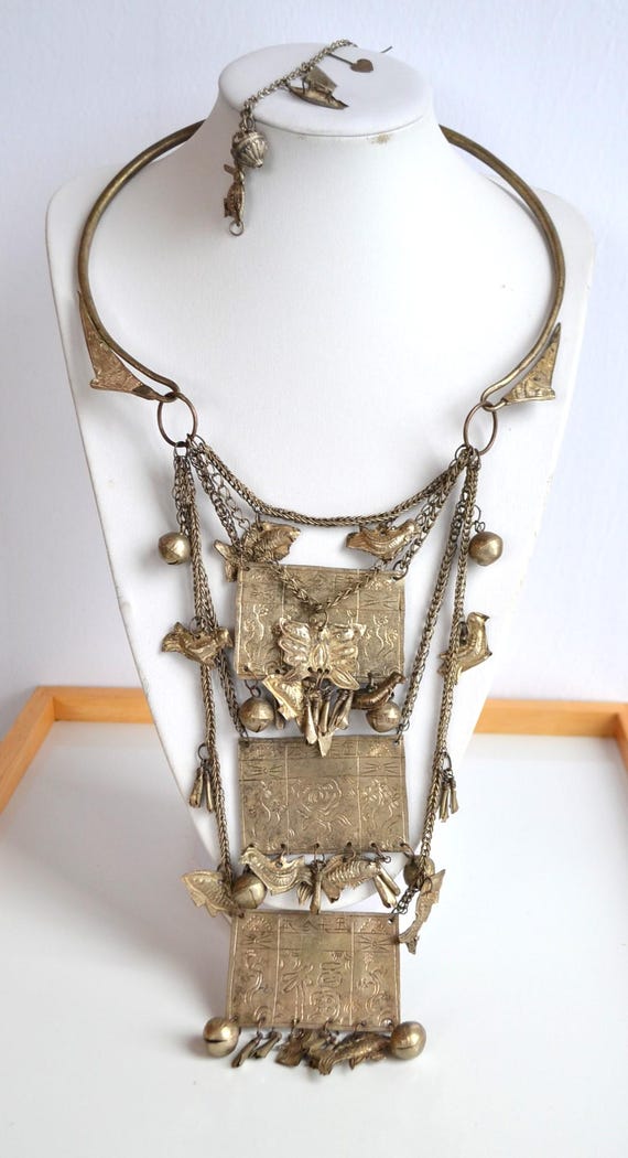 Huge Antique Chinese Tribal Hmong Miao Hill Tribe eng… - Gem