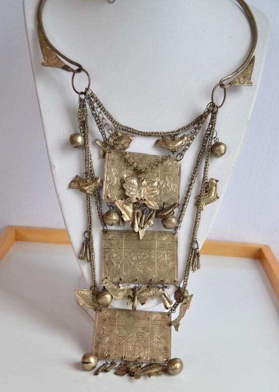 Huge Antique Chinese Tribal Hmong Miao Hill Tribe eng… - Gem