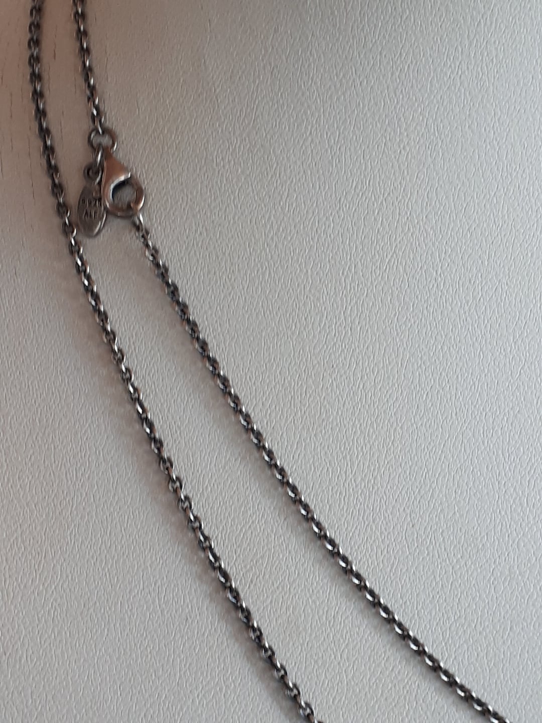 Long PANDORA Signed Sterling Silver Chain Necklace - Etsy