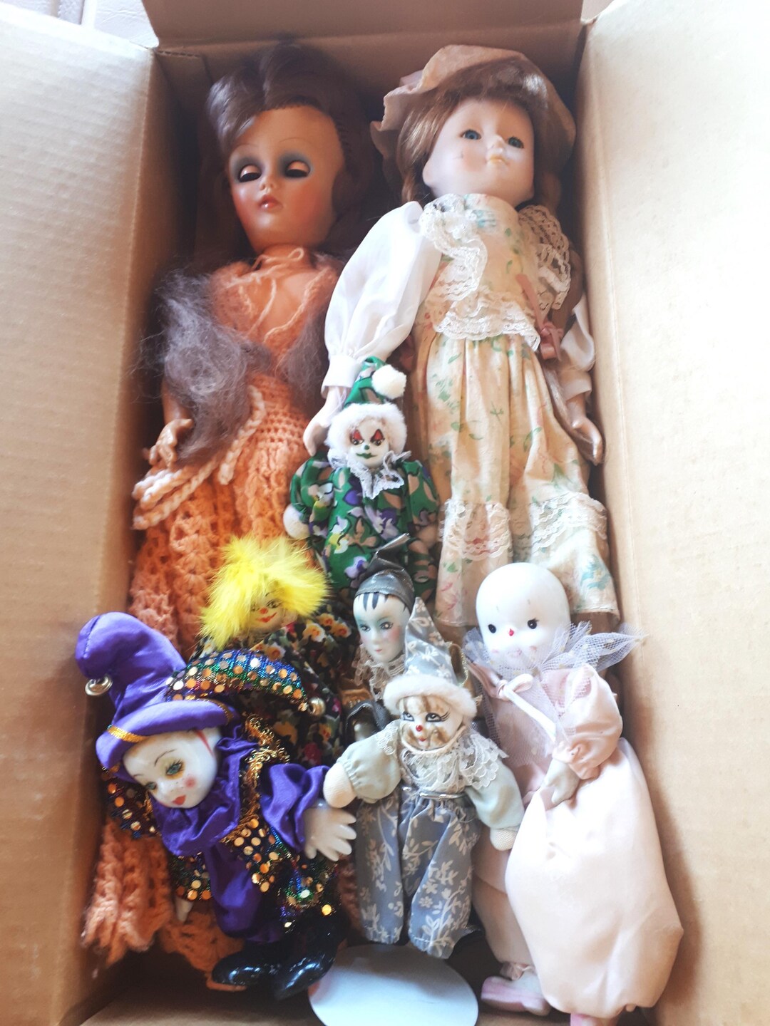 Large Box of Vintage Dolls 8 Pieces - Etsy