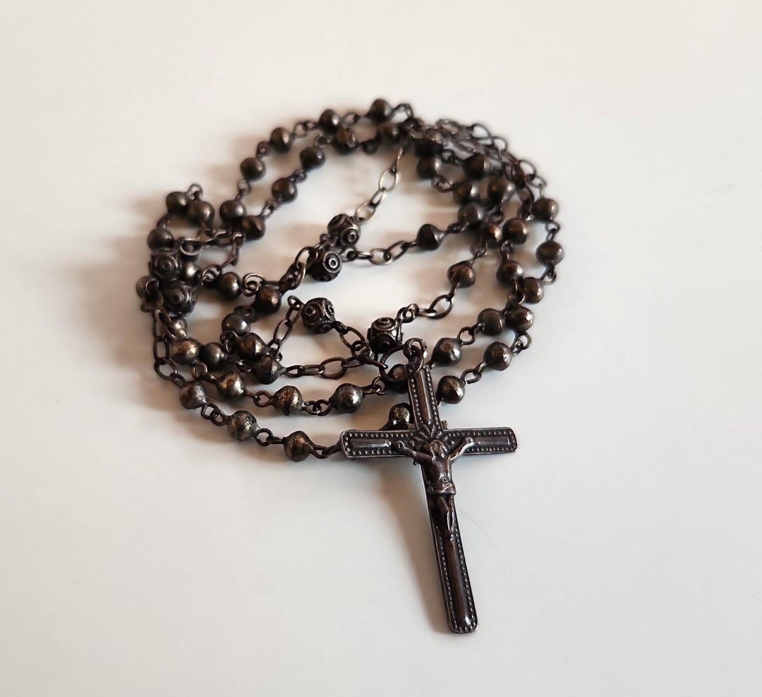 RARE Dainty Antique World War I Sterling Silver Military Catholic ...