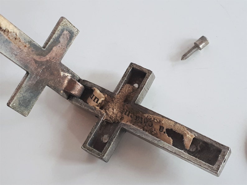 Antique Roma Italy Silver Metal Wood Inlay Terra Catacombe - Etsy