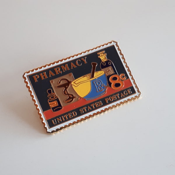 Pharmacy Lapel Pin - Etsy