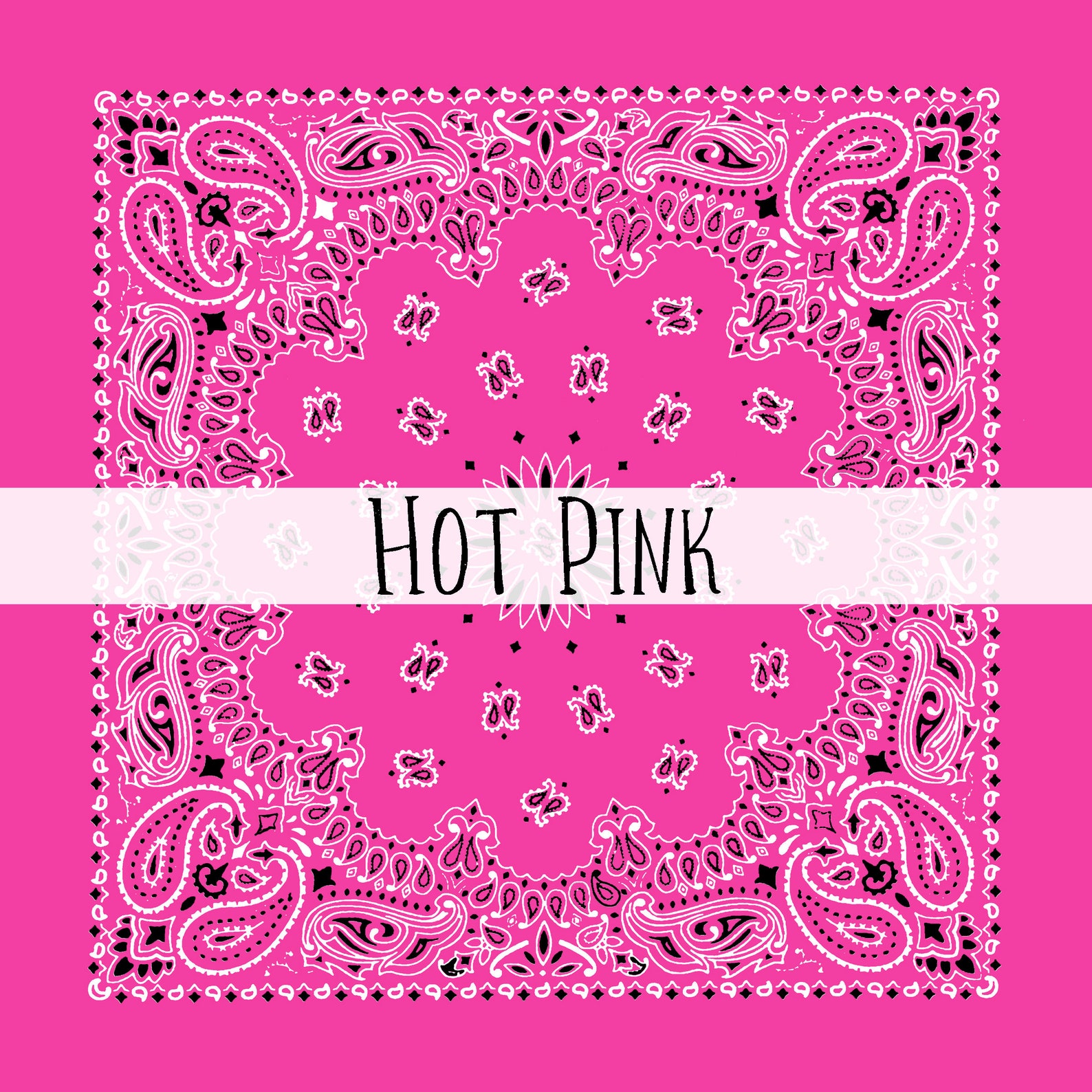 22 Hot Pink Bandana Set of 3 Hav-a-Hank Bandanna | Etsy