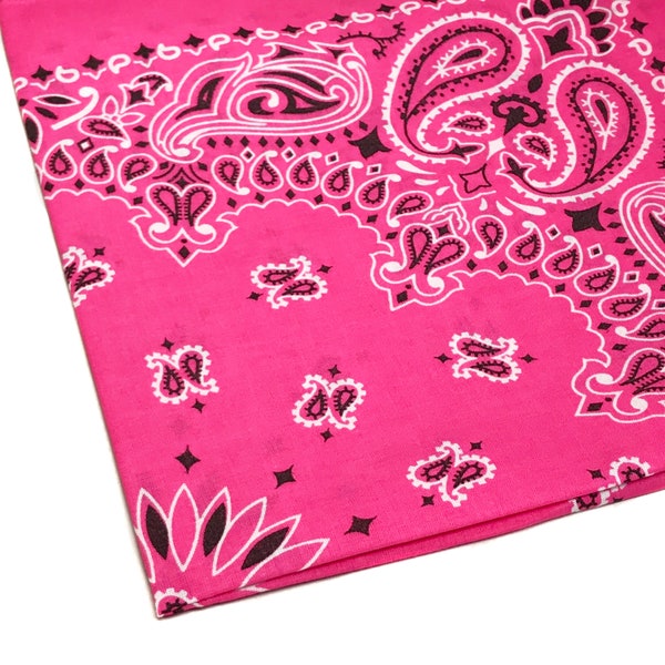 Hot Pink Bandana - Etsy