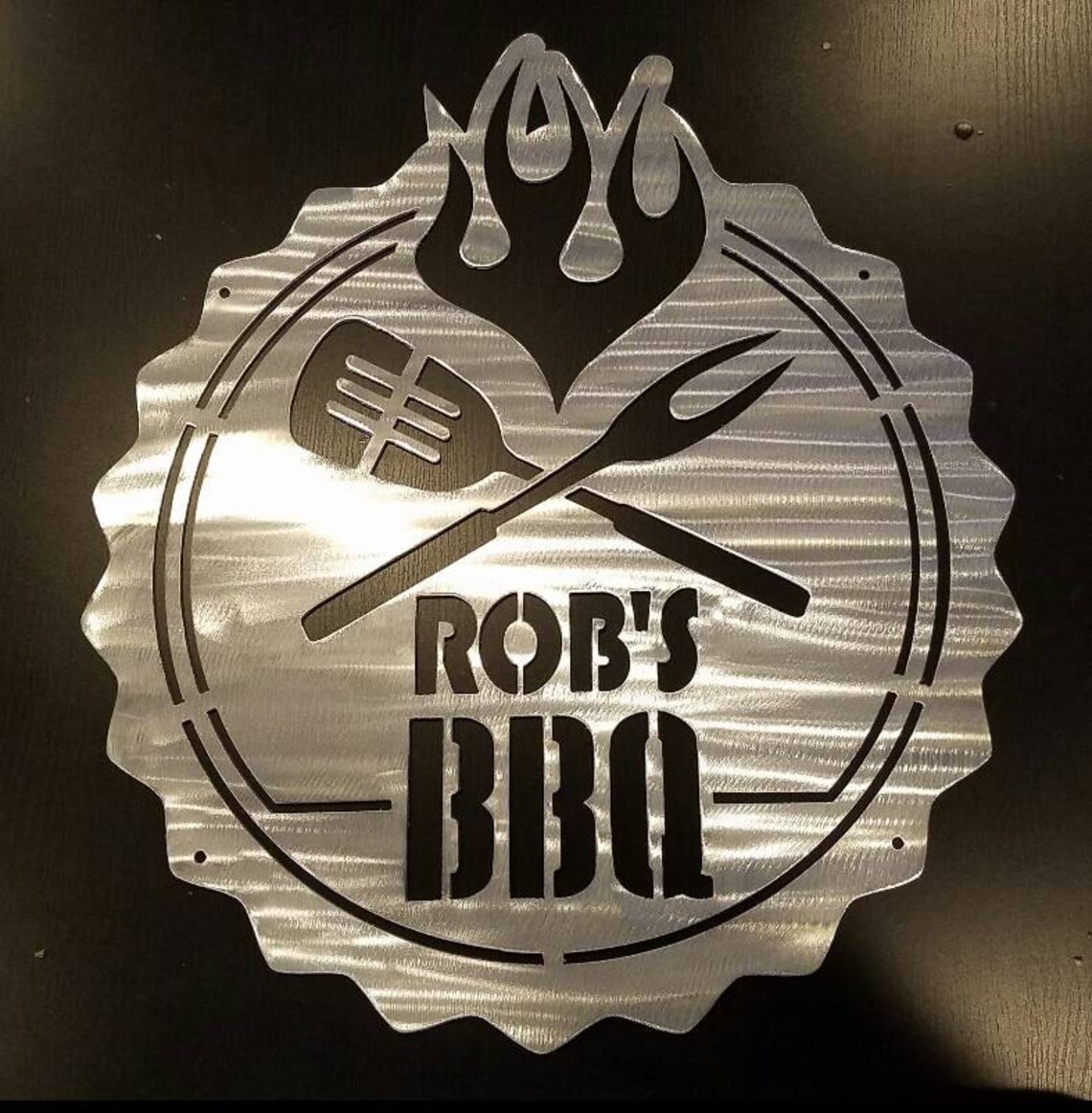 Your Grill Bbq Sign With Your Name in It. Made of Aluminum and Can Be ...