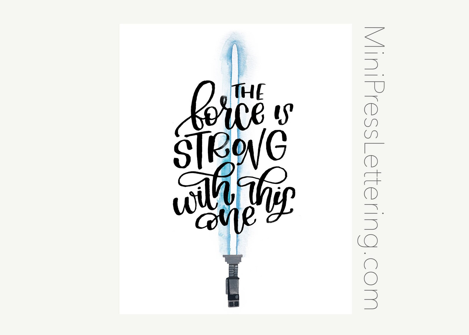 Instant Download Star Wars Quote the Force is Strong With | Etsy