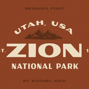 Sequoia Font - Etsy