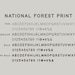 National Forest Font Duo - Etsy