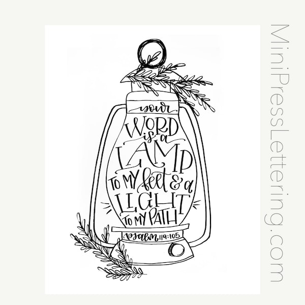 Light Unto My Path - Etsy