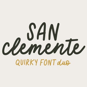 San Clemente Font Duo - Etsy