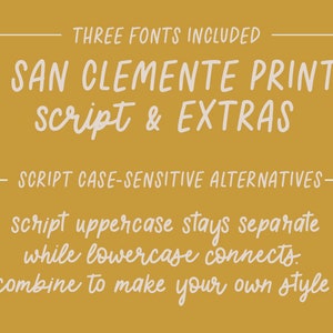 San Clemente Font Duo - Etsy