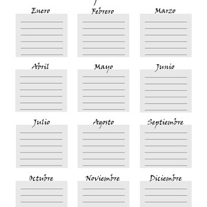 Calendario De Cumpleaños - Etsy