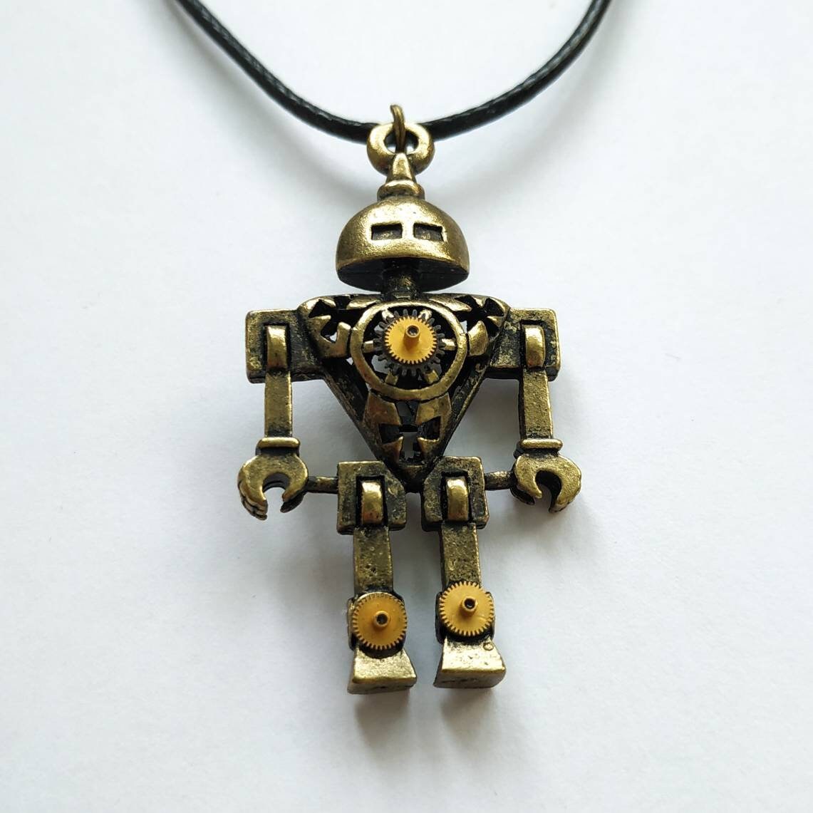 Robot Jewelry Necklace for Men Women Steampunk Heart Festival | Etsy