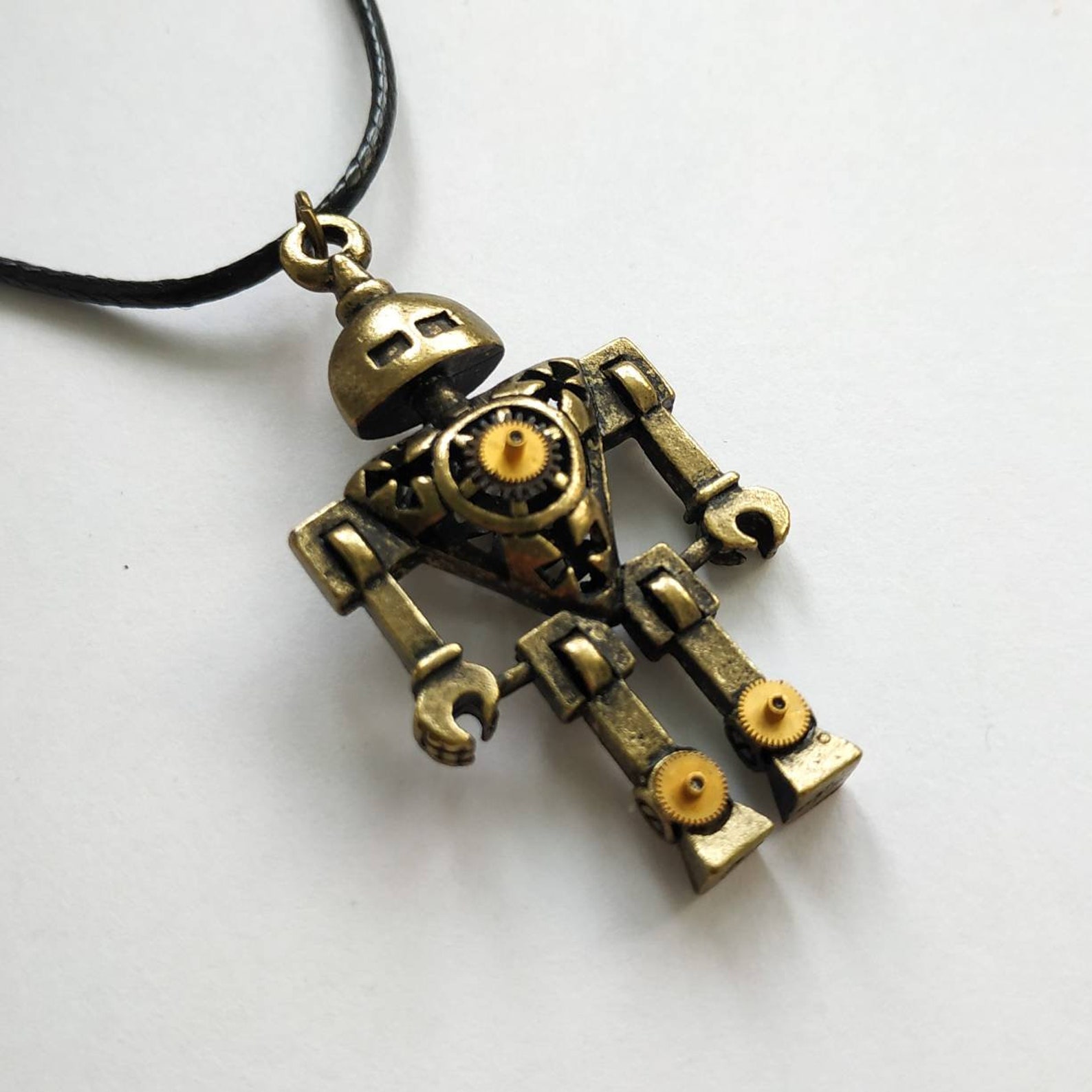 Robot Jewelry Necklace for Men Women Steampunk Heart Festival | Etsy