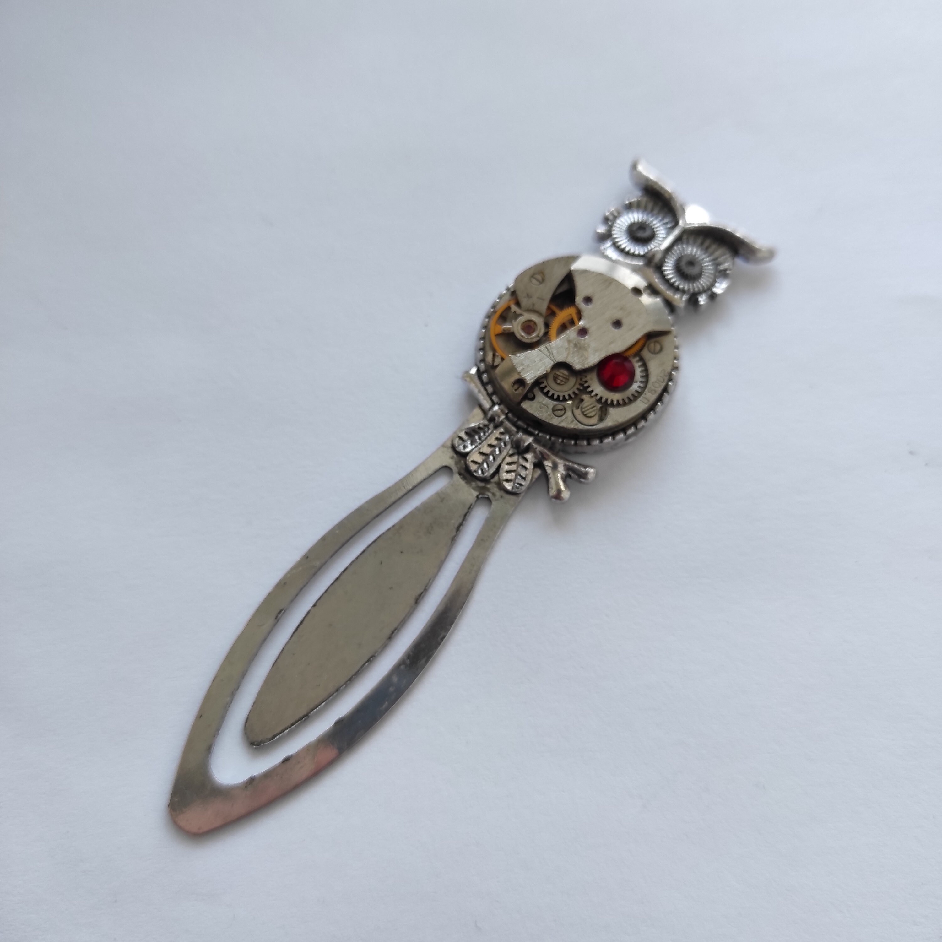Owl Bookmark Steampunk Watch Parts Vintage Silver Steam Punk - Etsy