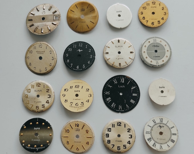 Watch Faces 16 Pieces Vintage Old Watch Parts for Steampunk Crafting - Etsy
