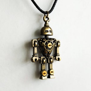 Robot Jewelry Necklace for Men Women Steampunk Heart Festival | Etsy
