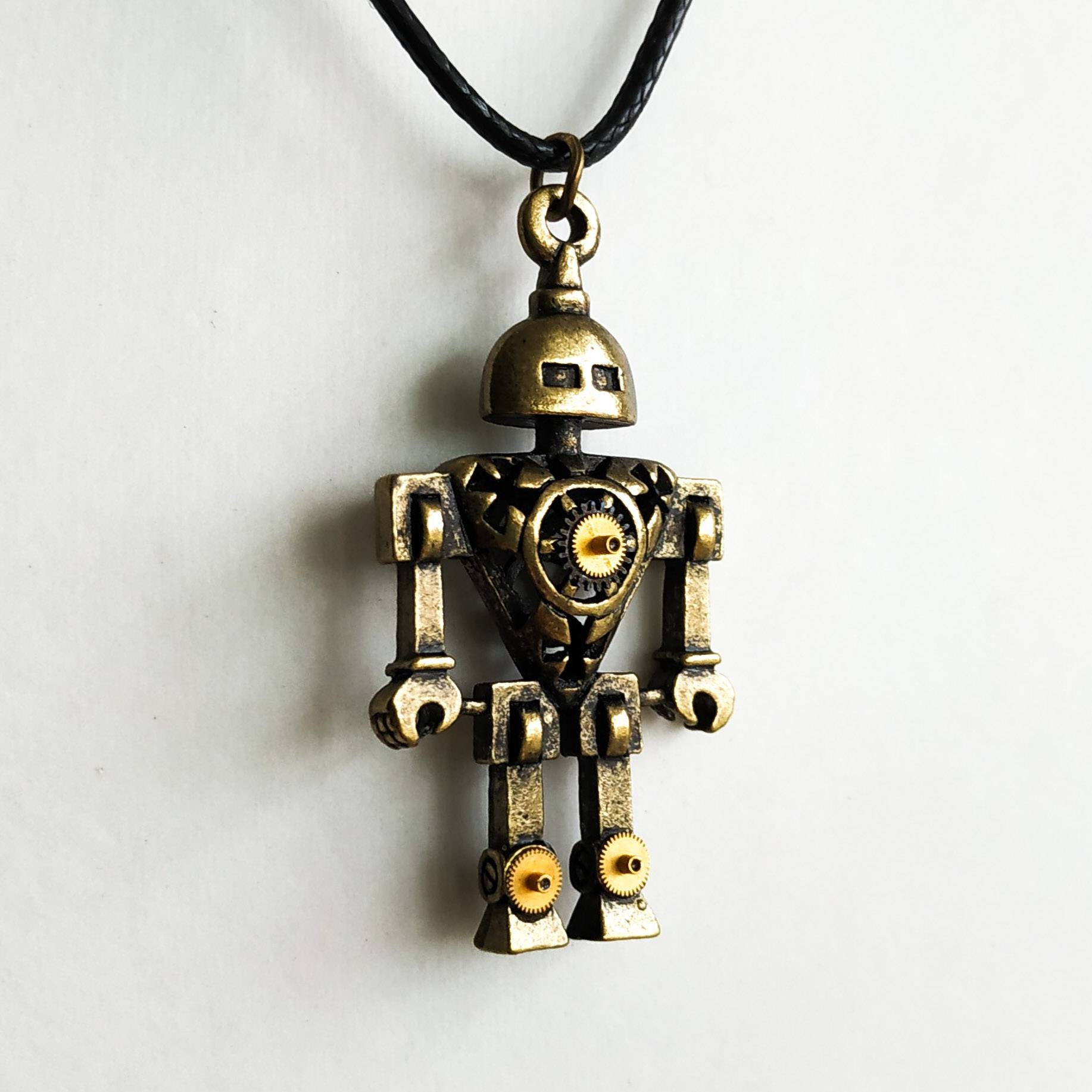 Robot Jewelry Necklace for Men Women Steampunk Heart Festival | Etsy