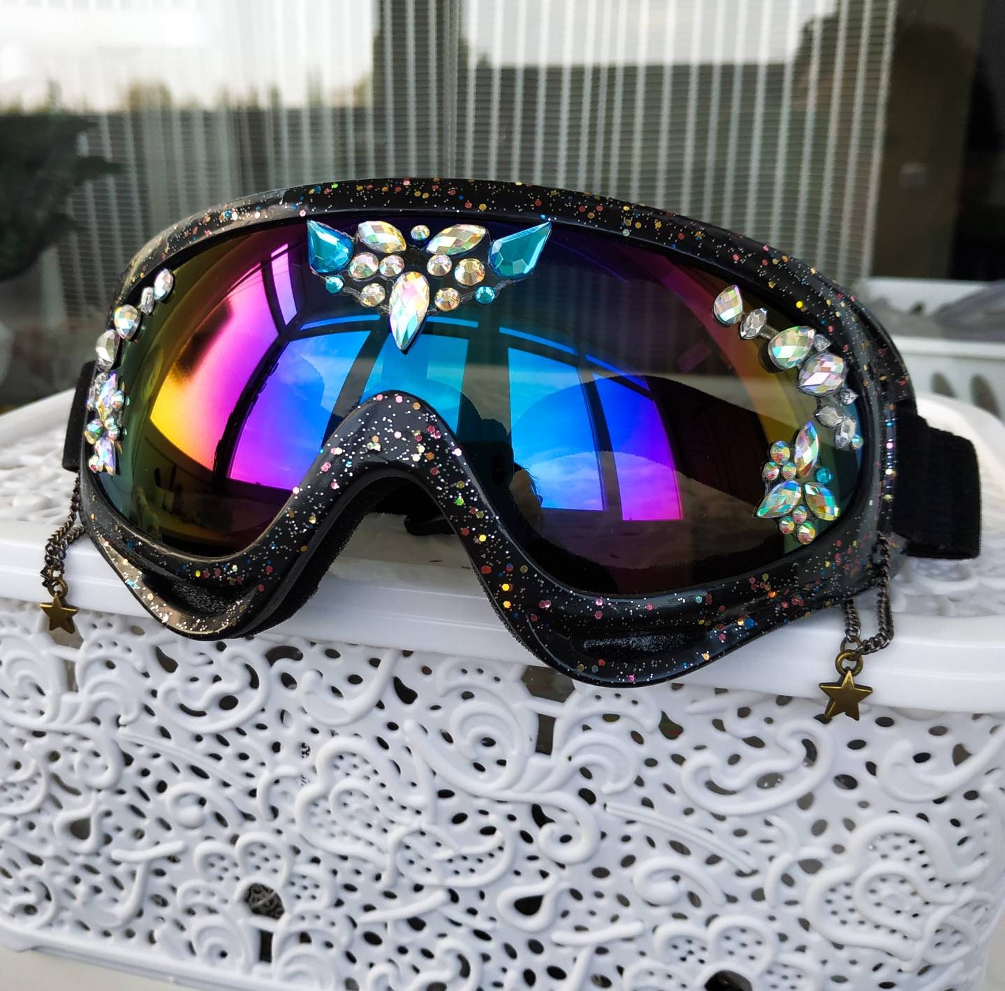 Festival goggles EDM Rave For women men Ski fashion mask | Etsy