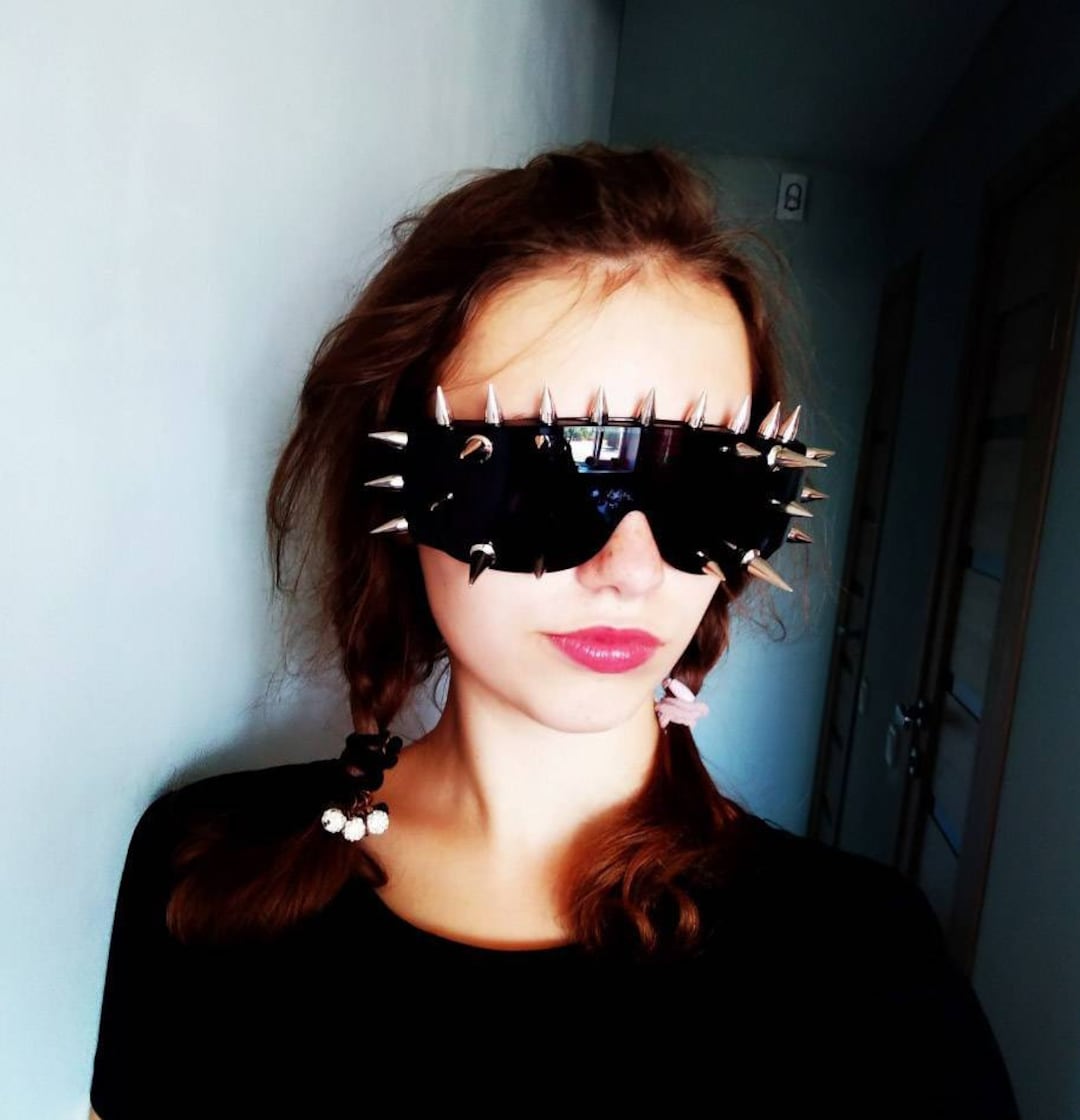 Spiked Sunglasses Steam Punk Mask Rave Festival Steampunk Gothic ...