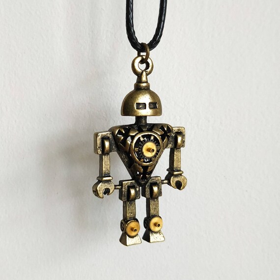 Robot Jewelry Necklace for Men Women Steampunk Heart Festival | Etsy
