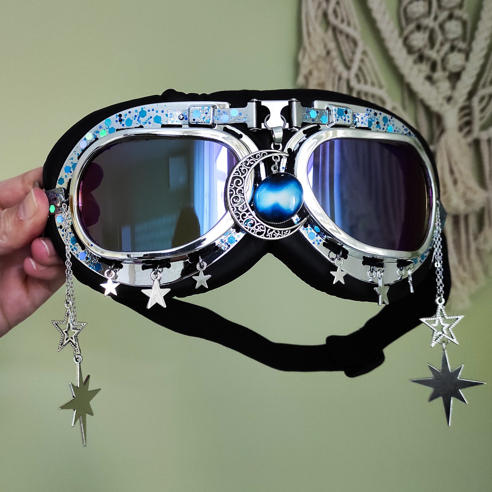 Goggles Rave Burning Man Inspired Costume Festival Dust Mask DJ Women ...