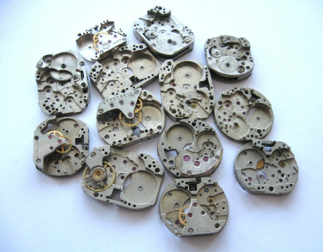 Vintage Watch Plates 13 Pieces Steampunk Jewelry Supply Decor Art ...