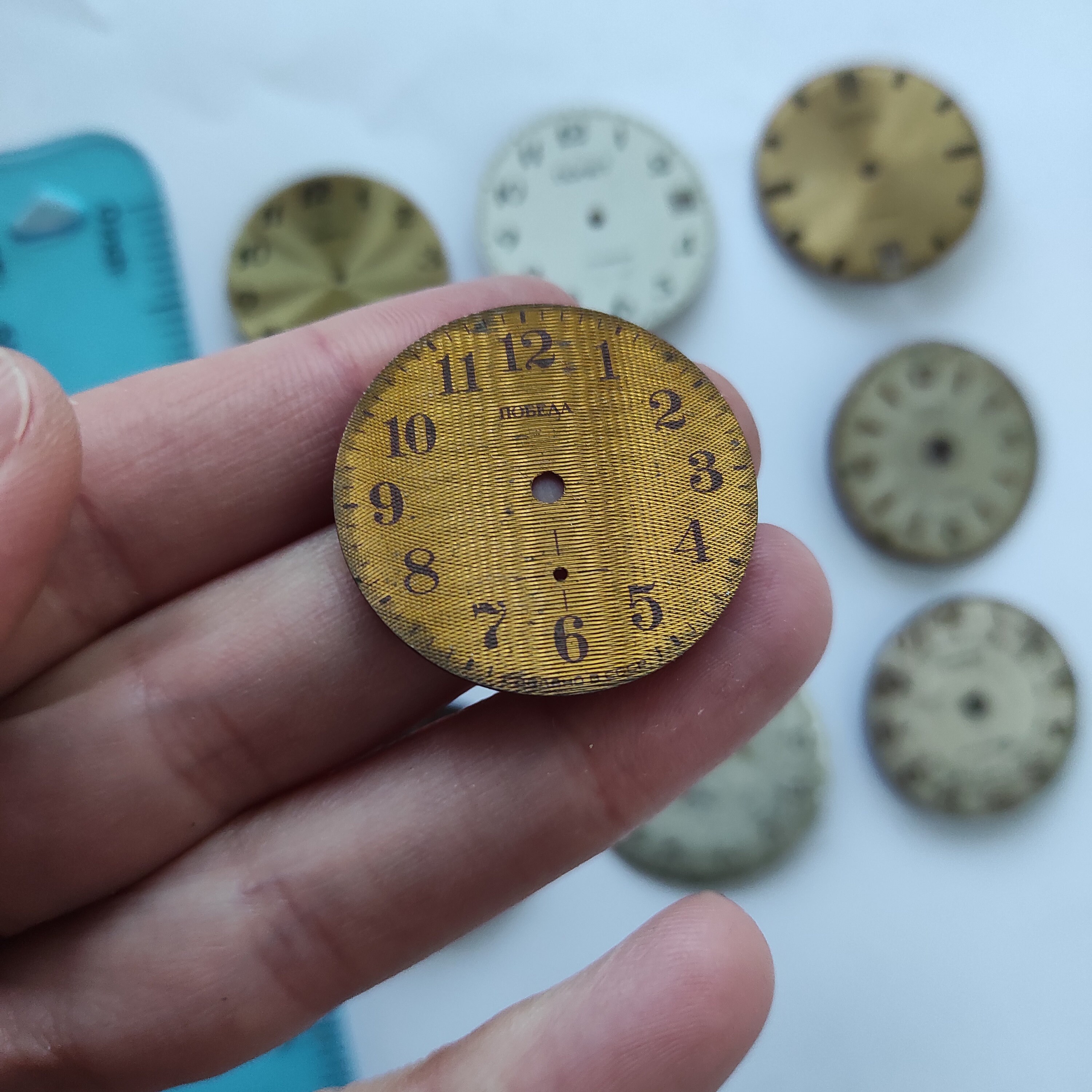 Real Metal Vintage Watch Faces Set Steampunk Decor Watch Parts - Etsy