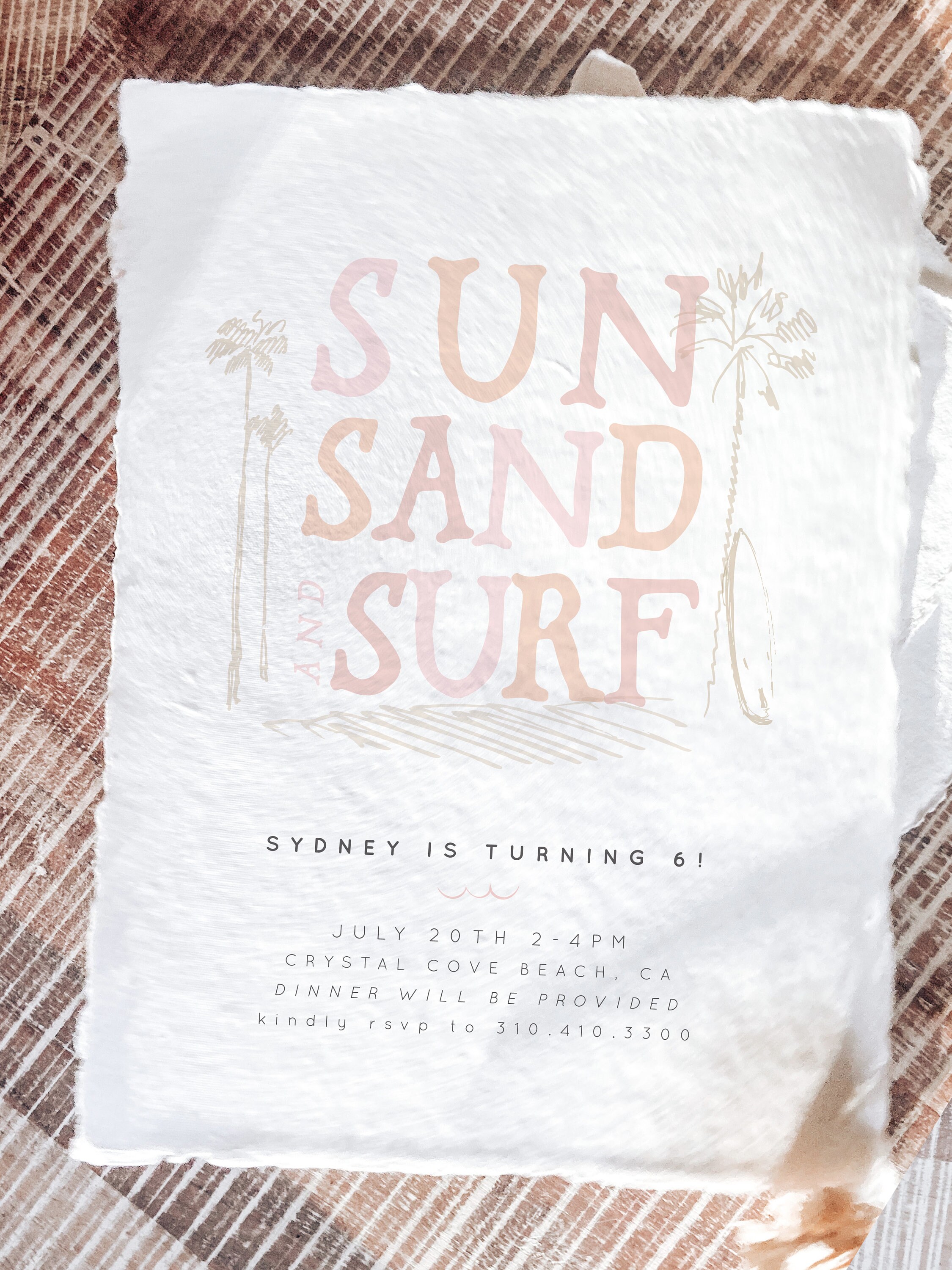 Sun Sand and Surf Birthday Invite Beach Birthday Surfer - Etsy