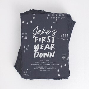 First Year Down BUNDLE | Game Day Invite | Cupcake Topper | Sports ...