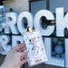 Rock and Roll Matching Cake Toppers Checkered | Music Cupcake Toppers ...