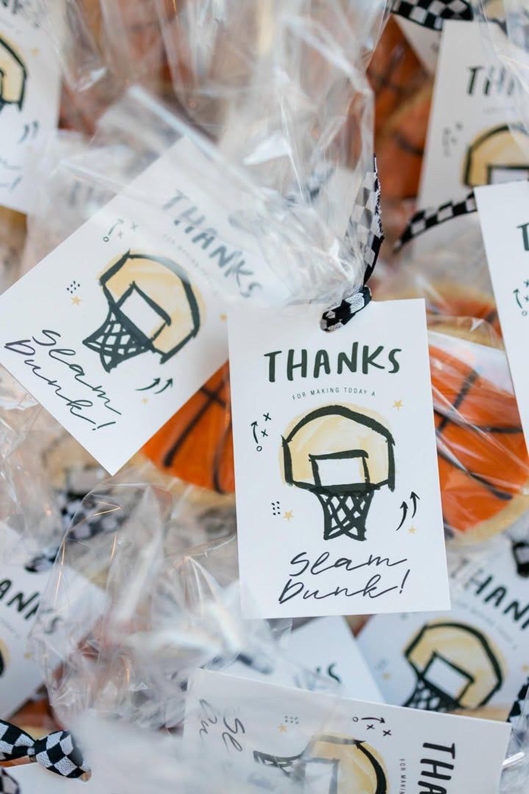 Dribble Pass Shoot Matching Thank You Tags| Basketball All-star ...