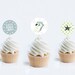 Rock and Roll Matching Cake Toppers Checkered | Music Cupcake Toppers ...